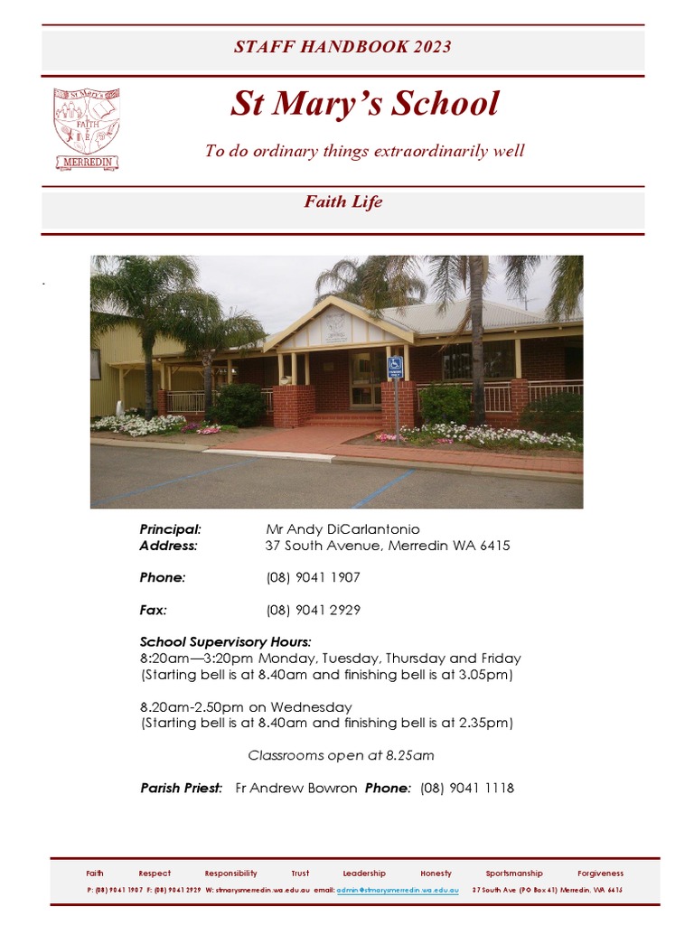 Staff Handbook 2023 | PDF