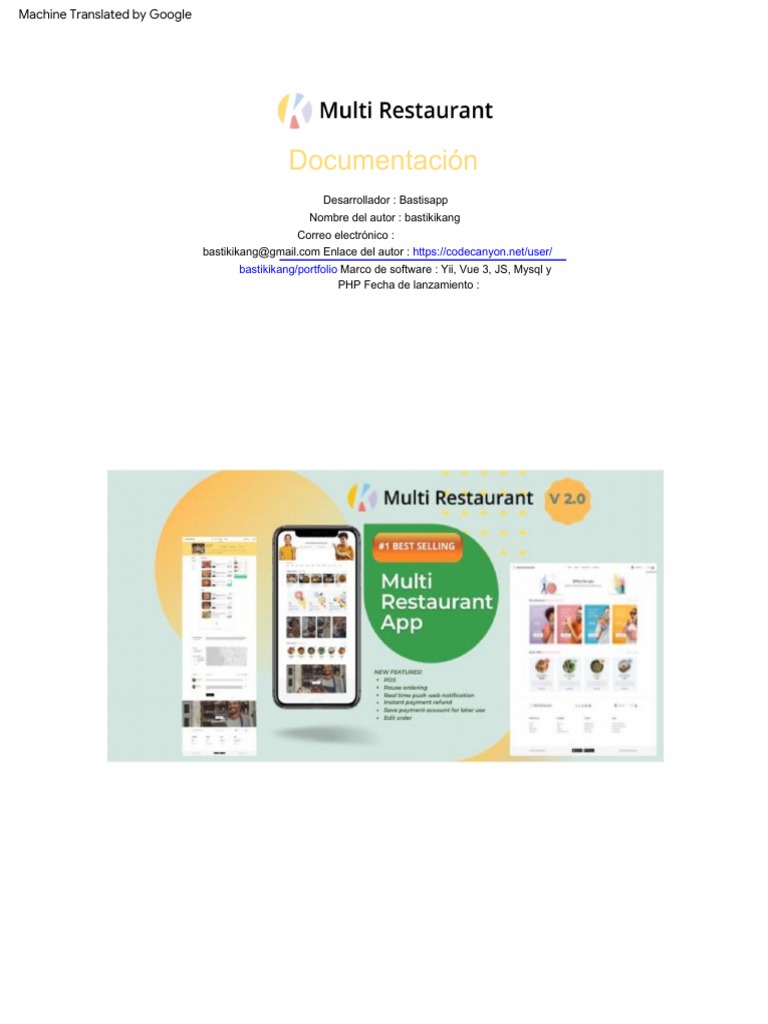 Karenderia Documentation | PDF | Php | Mi sql