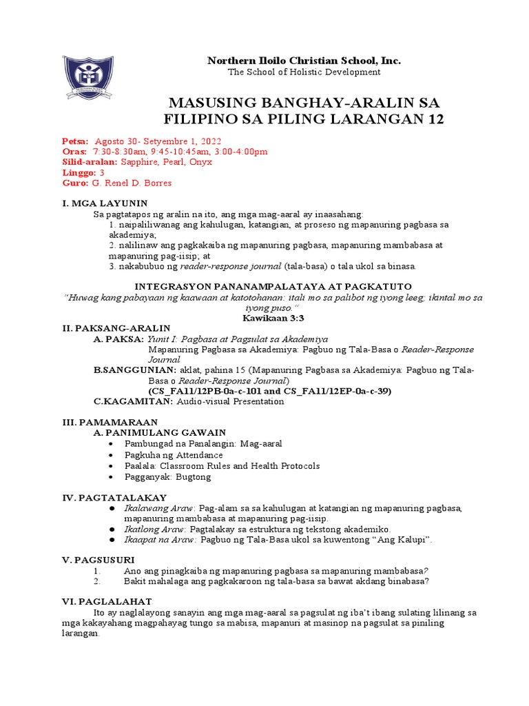 Filipino LP 3 | PDF