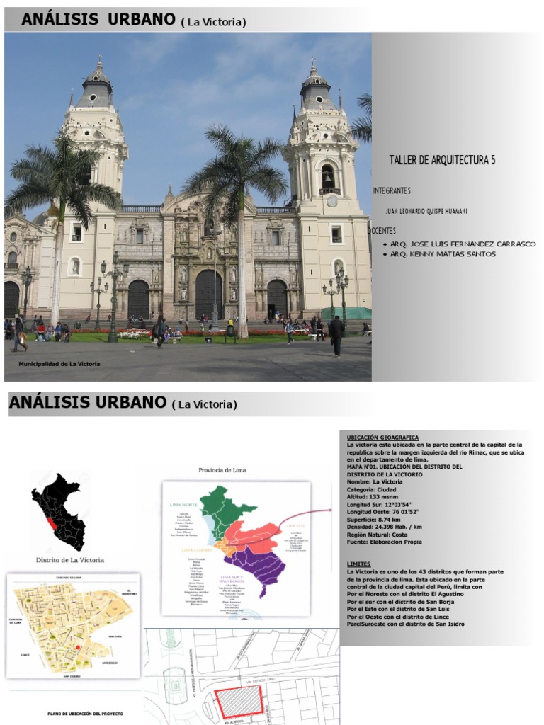 Análisis Urbano | PDF | Lima