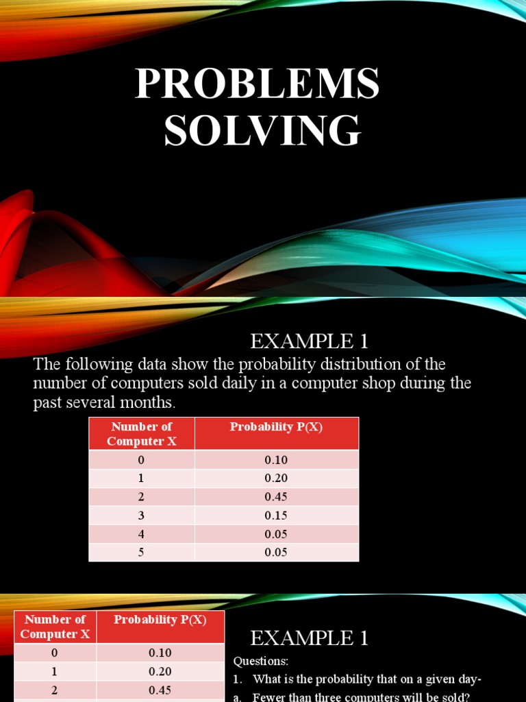 Problems Mean, Variance and Standard Deviations | PDF | Variance ...