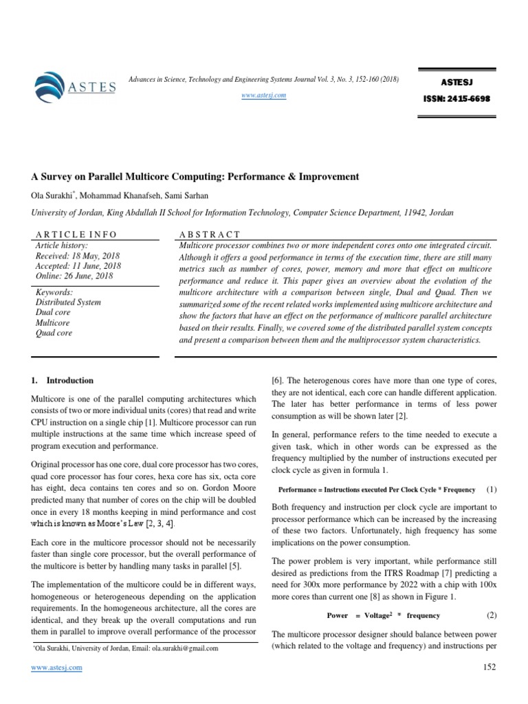 A Survey On Parallel Multicore Computing Performan | PDF | Science ... A Survey On Parallel Multicore Computing Performan | PDF | Science ...