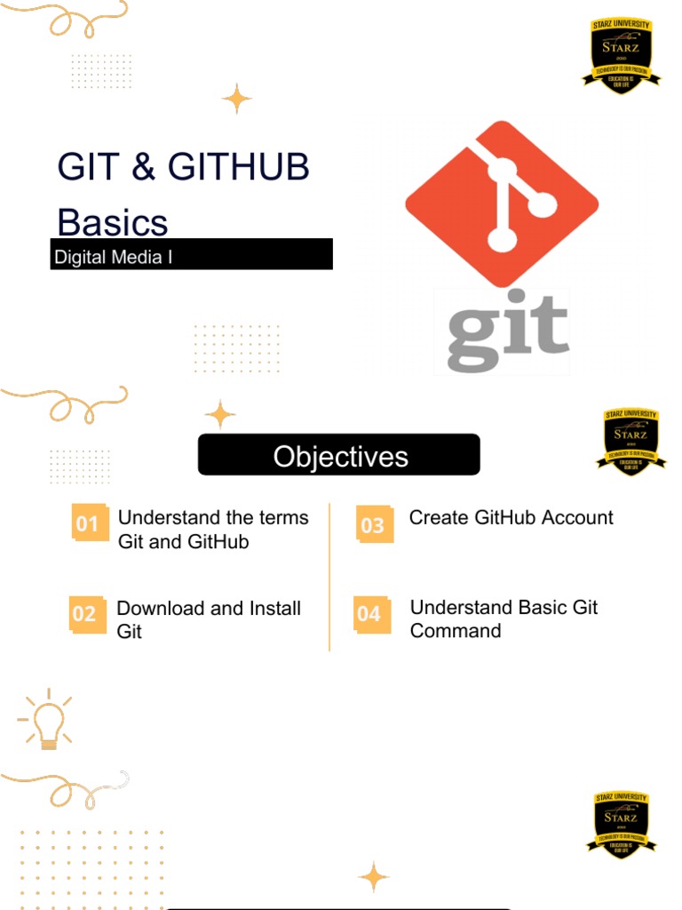 Git & Github Basics: Digital Media I | PDF | Version Control | Computer File