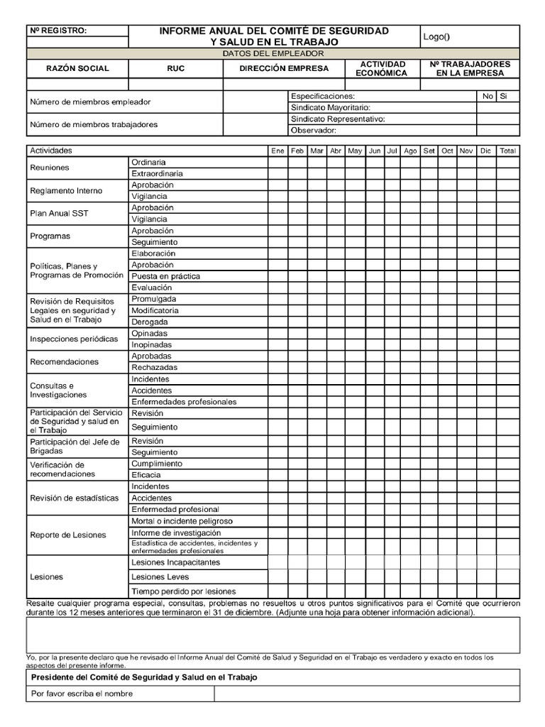 Informe de CSST | PDF