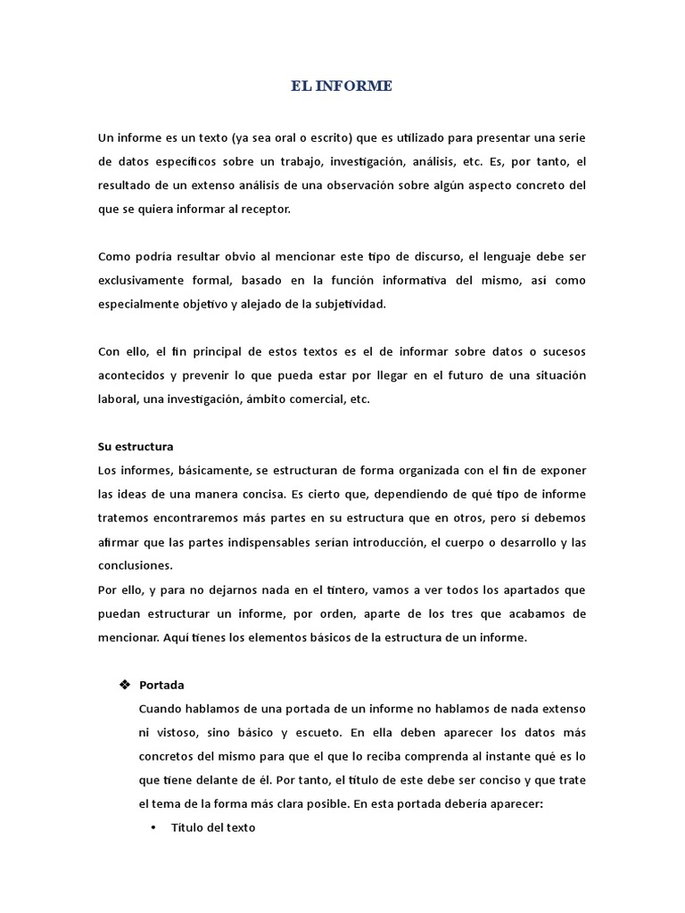 Informe | PDF | Bibliografía