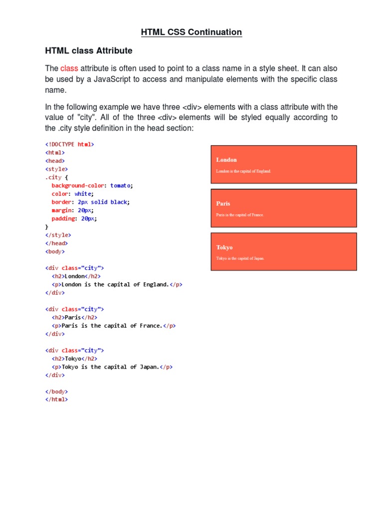 HTML, CSS - 2 | Download Free PDF | Html Element | Html