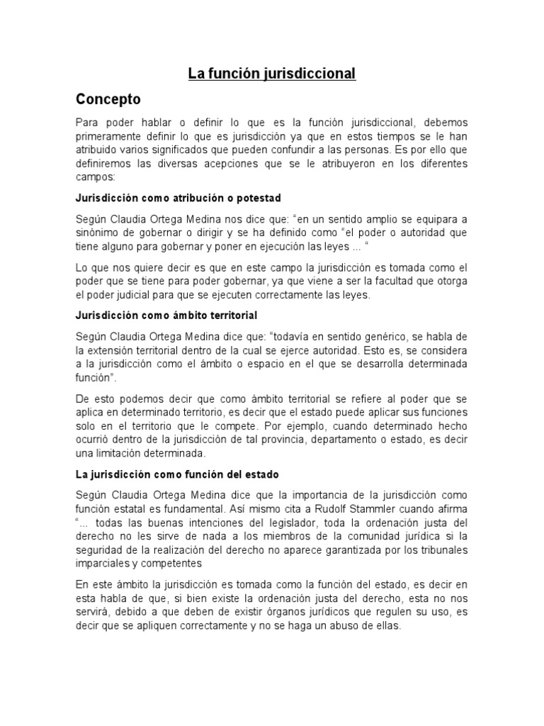 La Función Jurisdiccional | PDF | Jurisdicción | Estado (política)