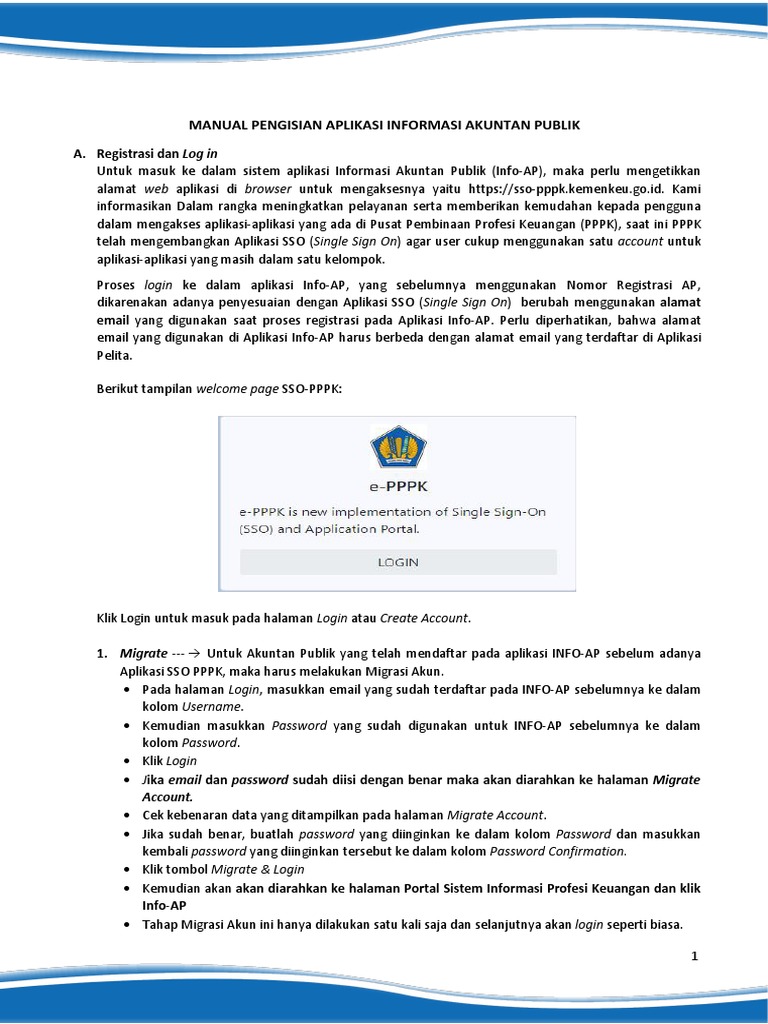 Manual Aplikasi Info Ap - Kemenkeu.go - Id - Proses Migrate | PDF