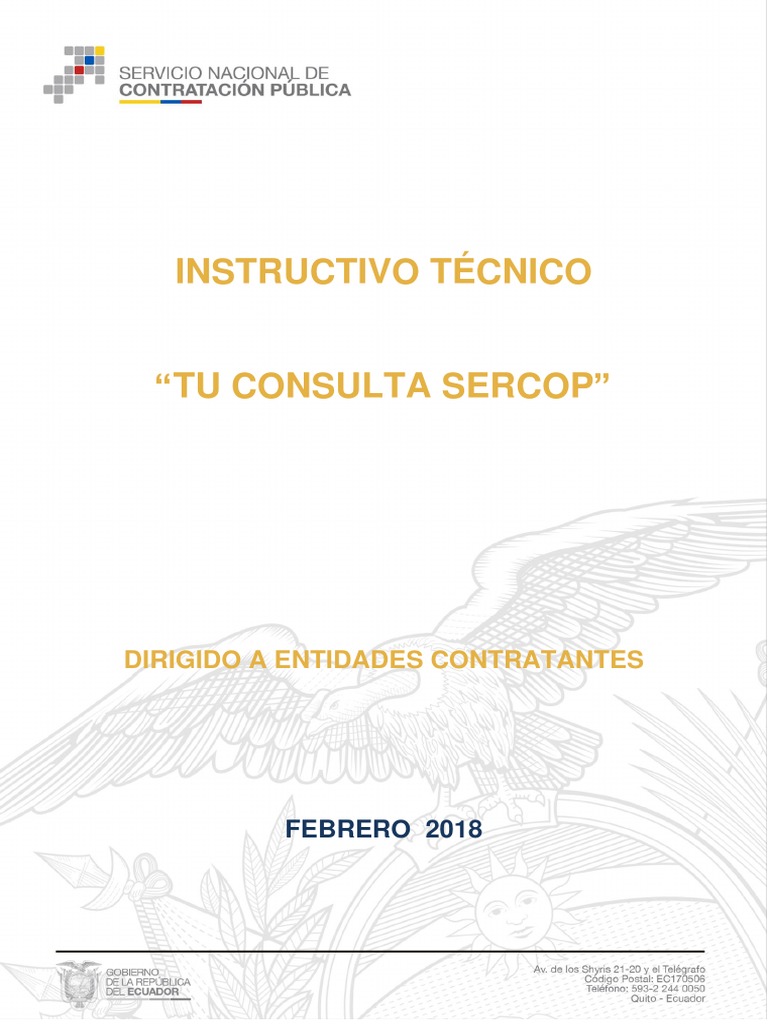 Instructivo para Consulta SERCOP | PDF | Informática