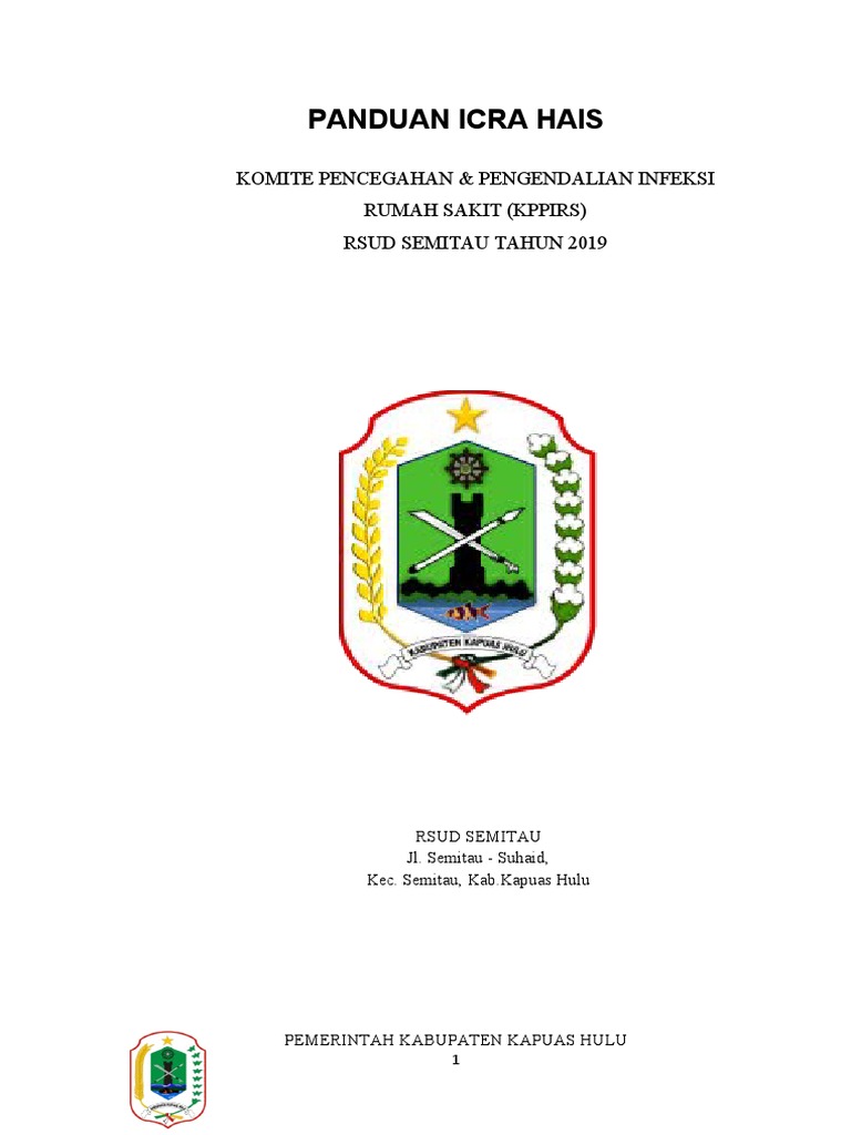Panduan ICRA HAIs RSUD Semitau | PDF