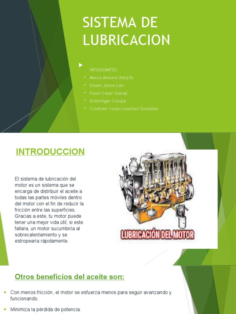 Sistema de Lubricacion | PDF | Aceite de motor | Lubricante