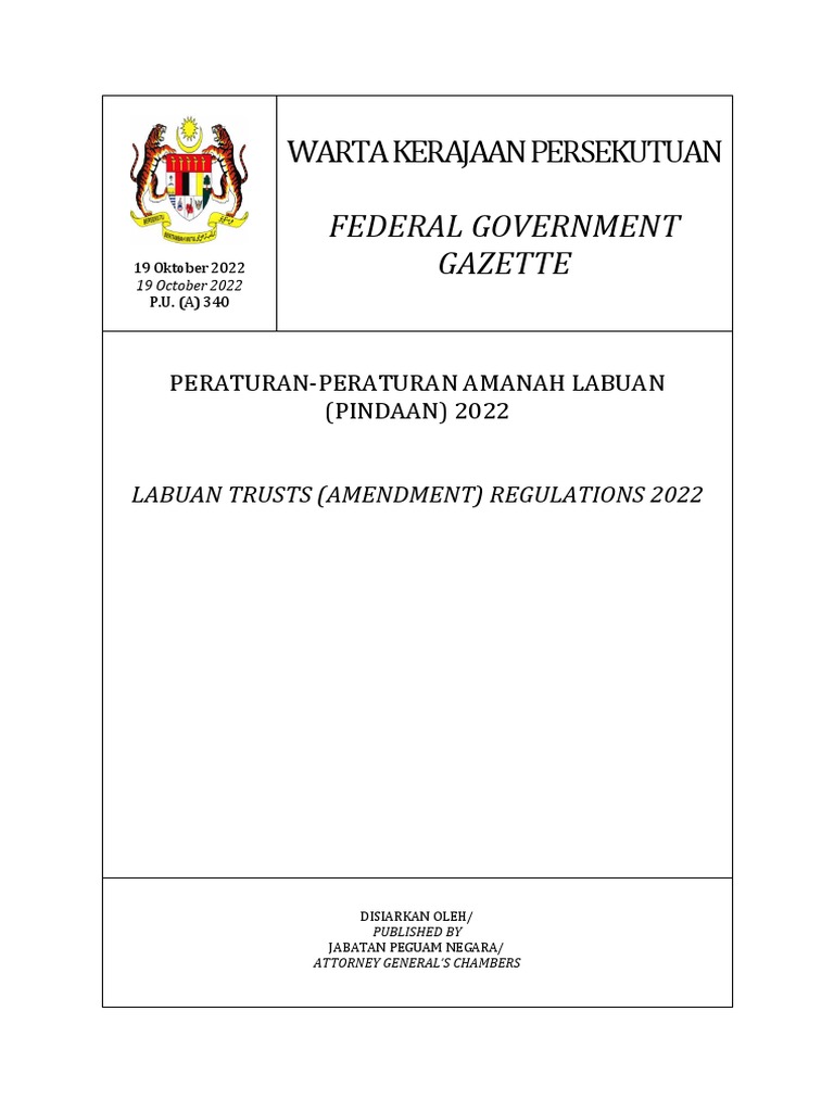 LTA (Amendment) Regulations 2022 - 14122022 | PDF