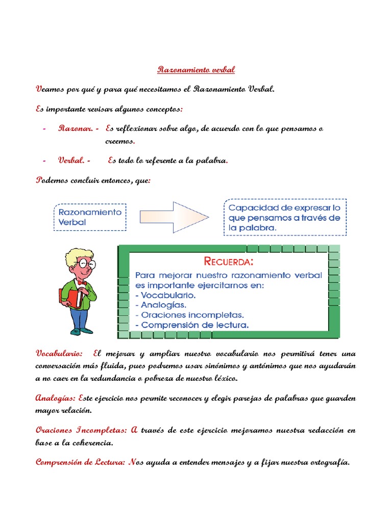 Razonamiento Verbal | PDF