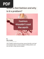 Fast Fashion (PPT Slides) | PDF | Science & Mathematics