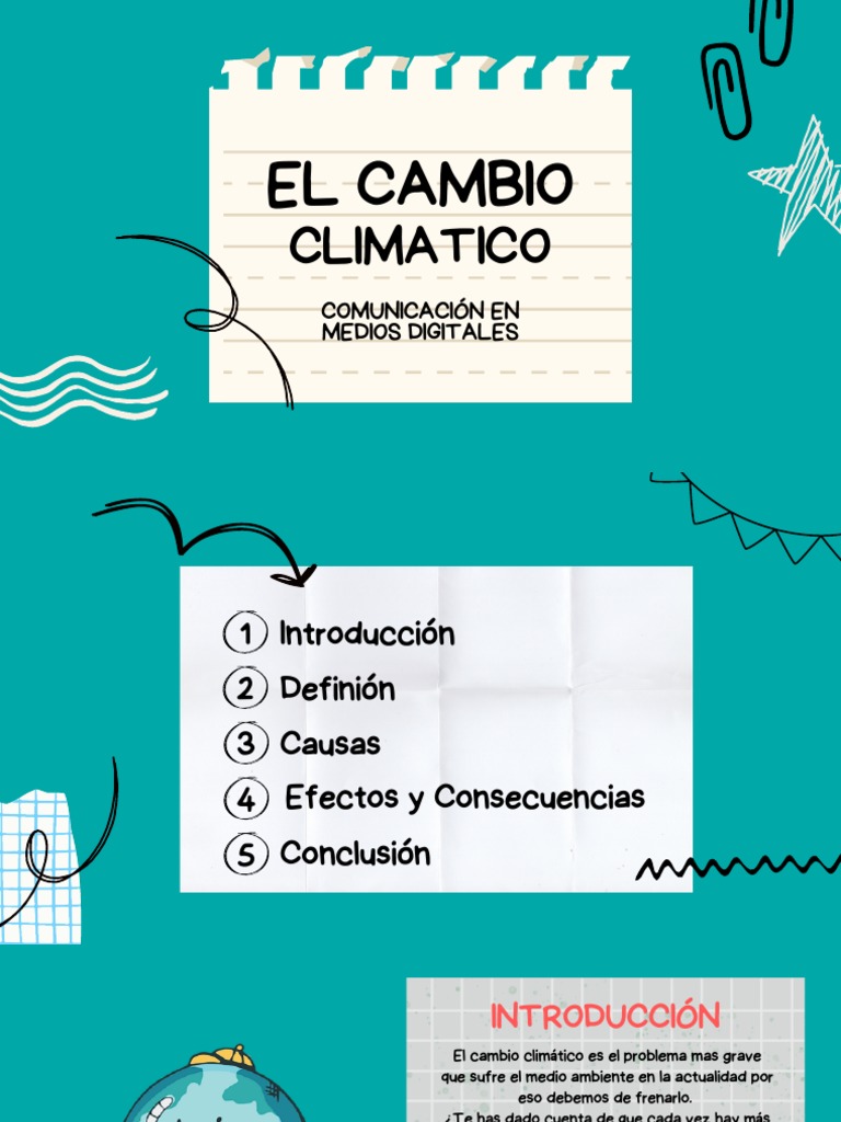 Cambio Climático: Causas y Efectos | PDF | Cambio climático | Clima