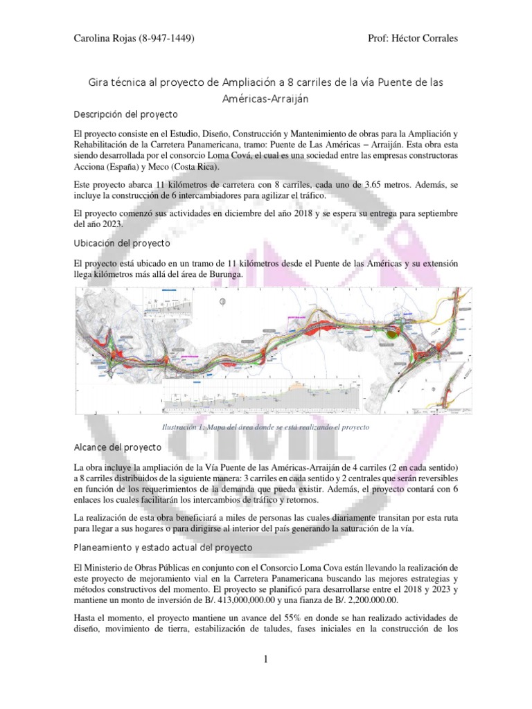 Gira Técnica Proyecto 8 Carriles | PDF | La carretera