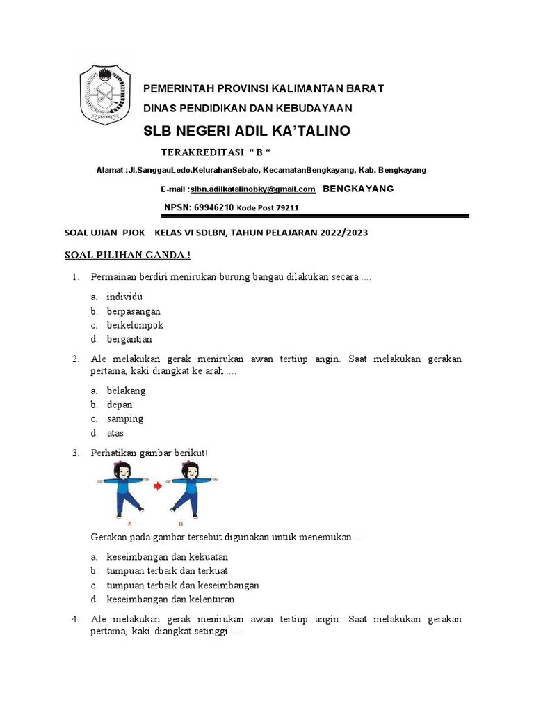 Soal Ujian Pjok | PDF