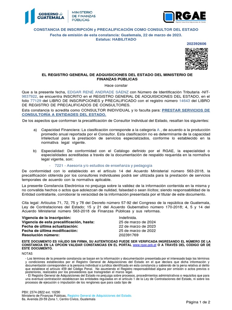 Actualizacion RGAE | Descargar gratis PDF | Derecho penal | Justicia