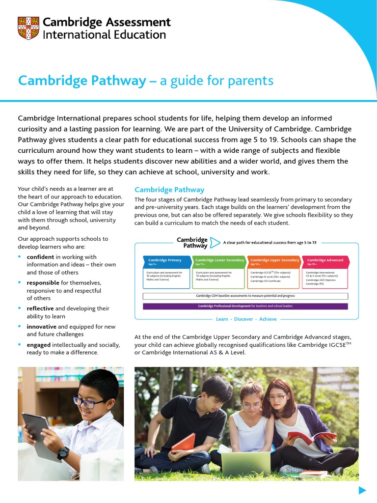 Cambridge Pathway A Guide For Parents | PDF | Curriculum | Schools