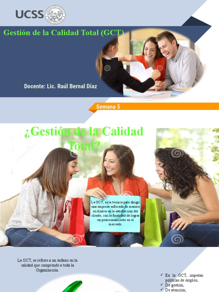 Semana 5 La Gestión de La Calidad Total | PDF | Marketing | Calidad (comercial)