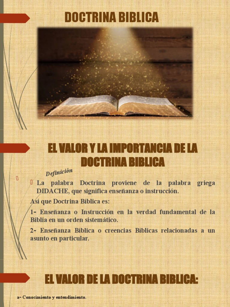 El Valor y La Importancia de La Doctrina | PDF