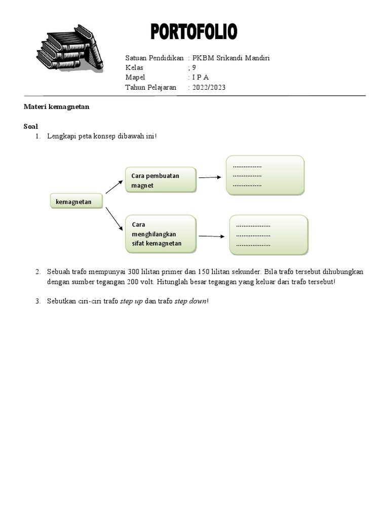Soal Penilaian Portofolio Ipa 9 | PDF