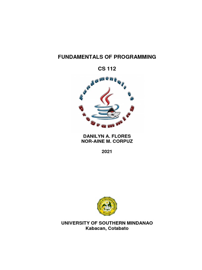 CS 112 MODULE Chapter 4-5 1st Sem 2021-2022 | PDF | Computer Program | Programming