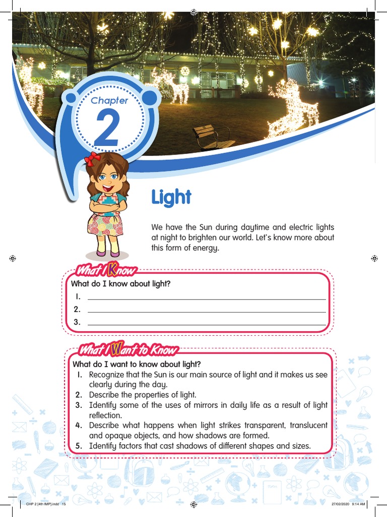 Hands On Science Textbook Primary 4 Chapter 02 Pdf Shadow Mirror