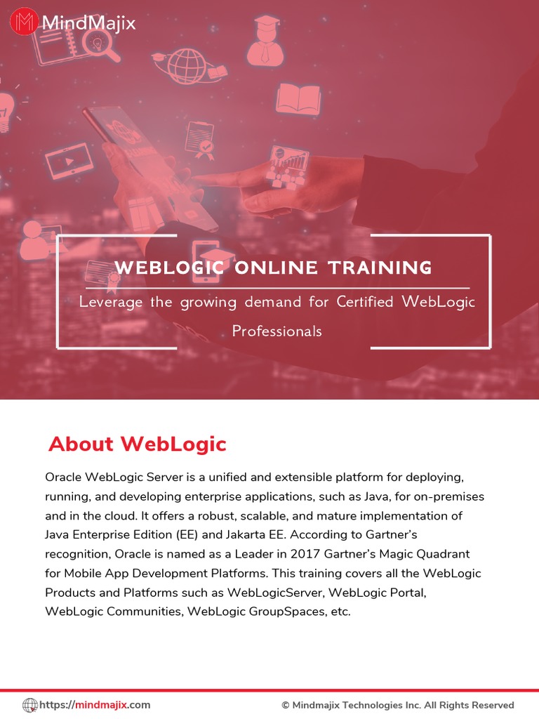 Weblogic Training Pdf Information Technology Management Computing 