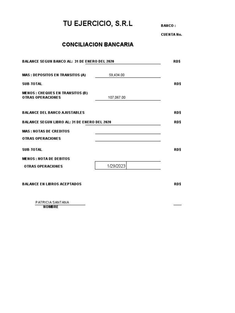 Conciliacion Bancaria PS2020-0194 | PDF | Economias | Bancos