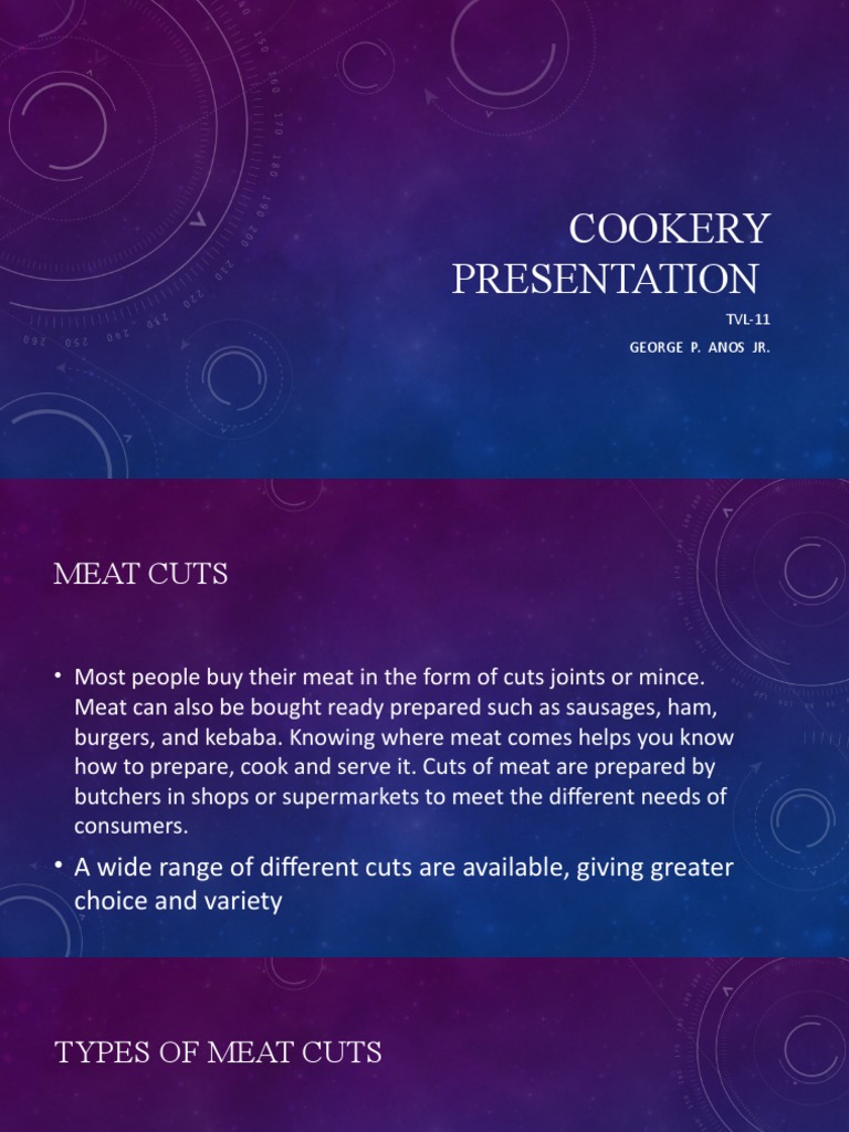 Cookery Presentation: TVL-11 George P. Anos JR | PDF