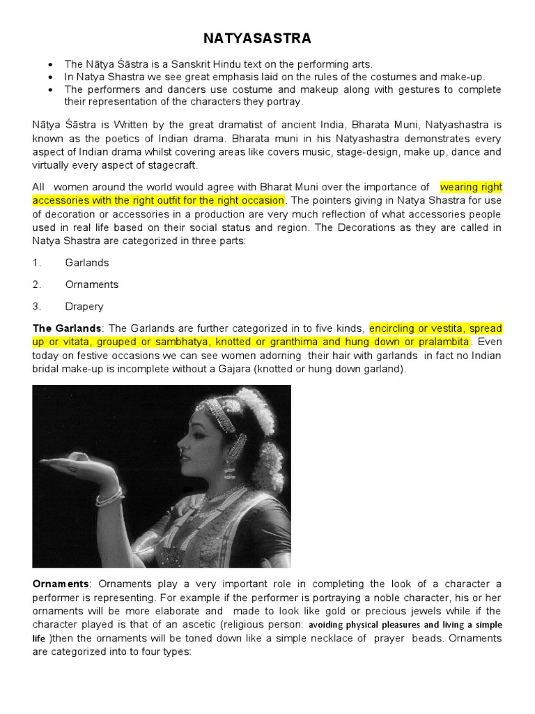 Costumes of Natya Shastra | PDF | Jewellery | Human Appearance
