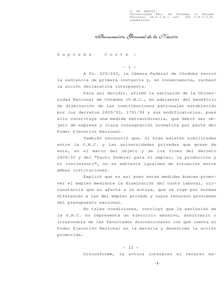 Dictamen U. 38. Xxxvii. Rex | PDF | Estado (política) | Nación