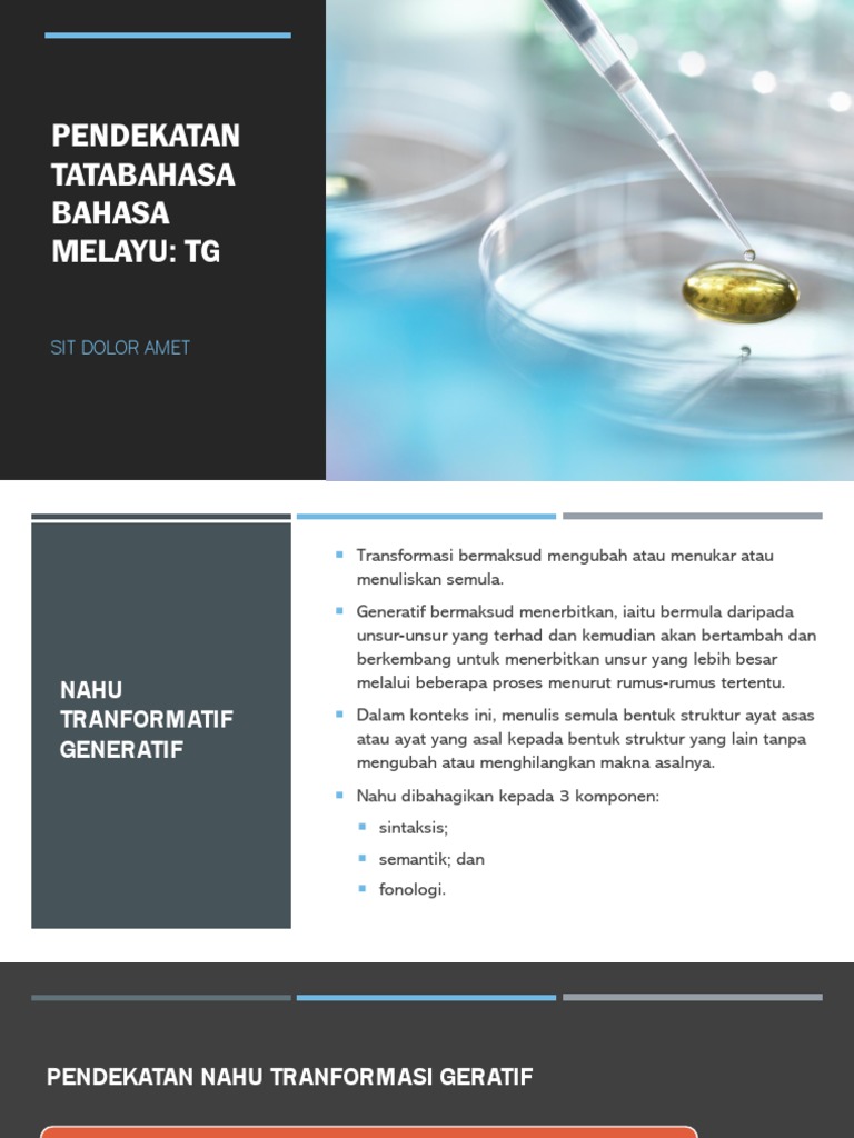 Kuliah 4 - PENDEKATAN TATABAHASA Transformasi Genratif | PDF