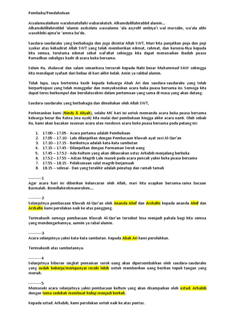 MC Bukber | PDF | Gaya Hidup