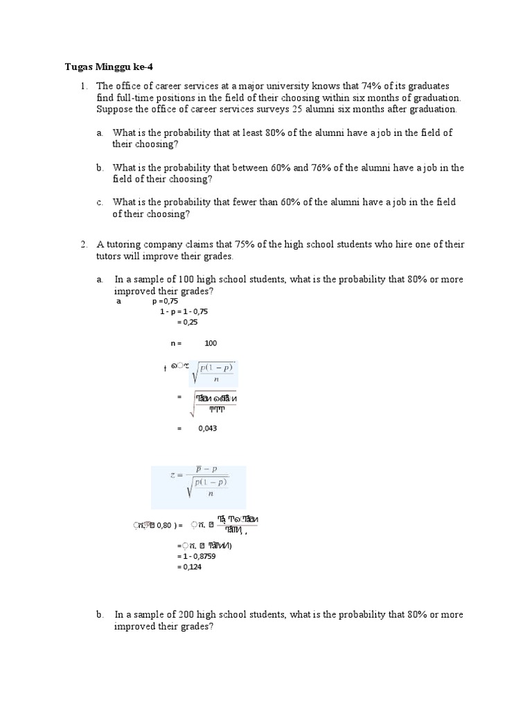 Assignment 4 Update | PDF | Standard Deviation | Standard Error