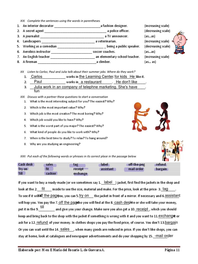 Understanding Grammar: Completing Exercises With Context Clues | PDF