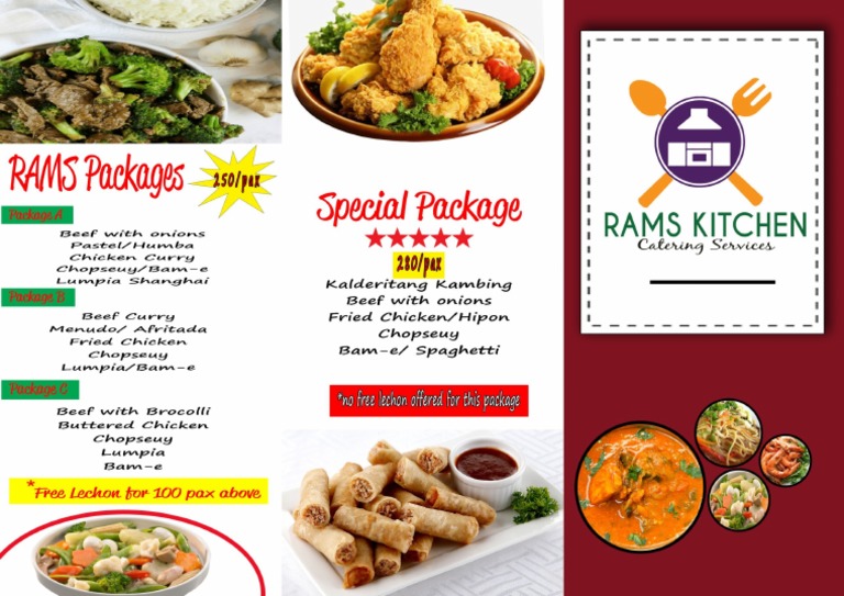 Rams Menus | PDF