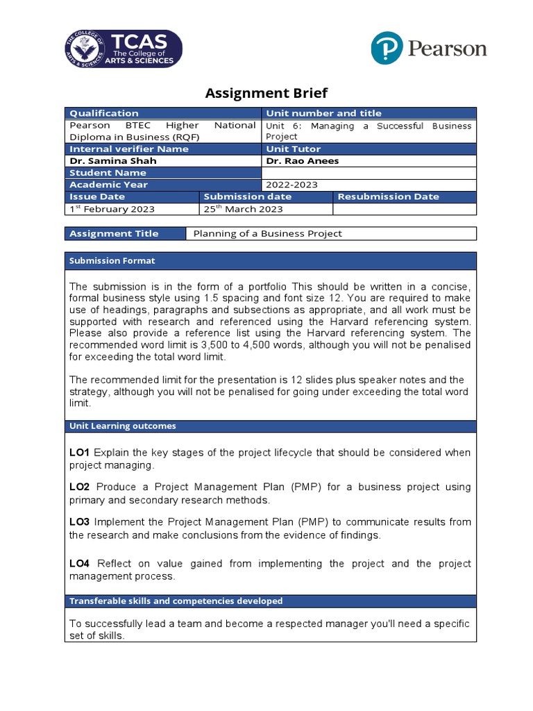 Business Project Management Assignment | PDF | Project Management | Science