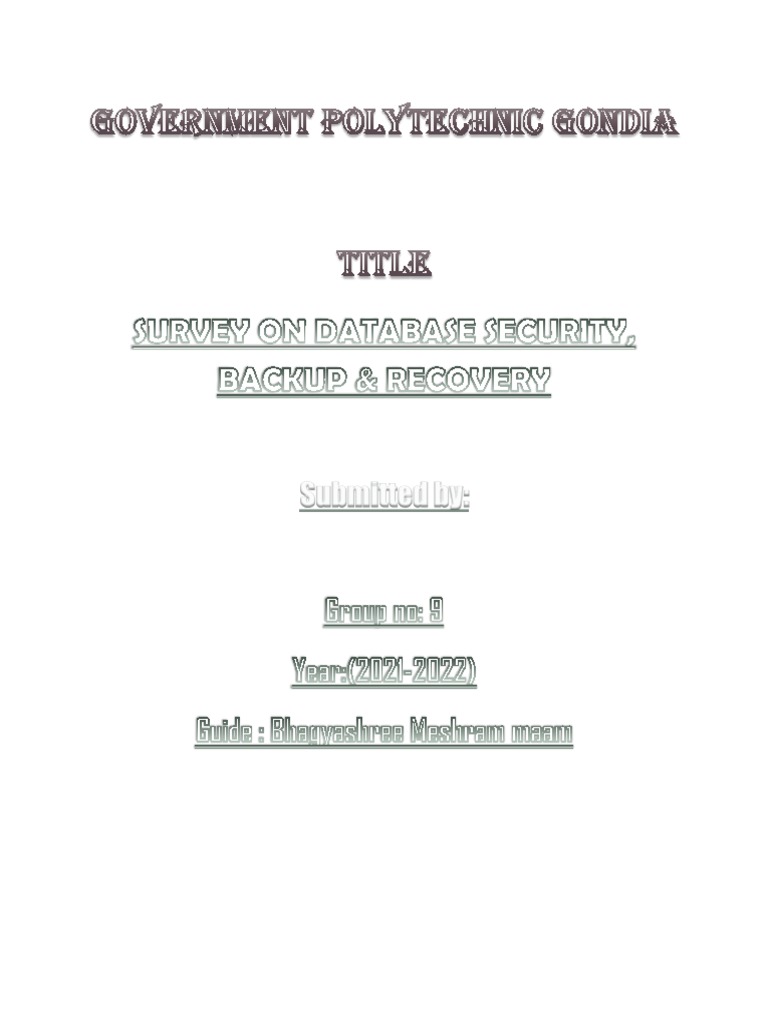 Dbms Microproject Group9 Pdf Databases Database Transaction