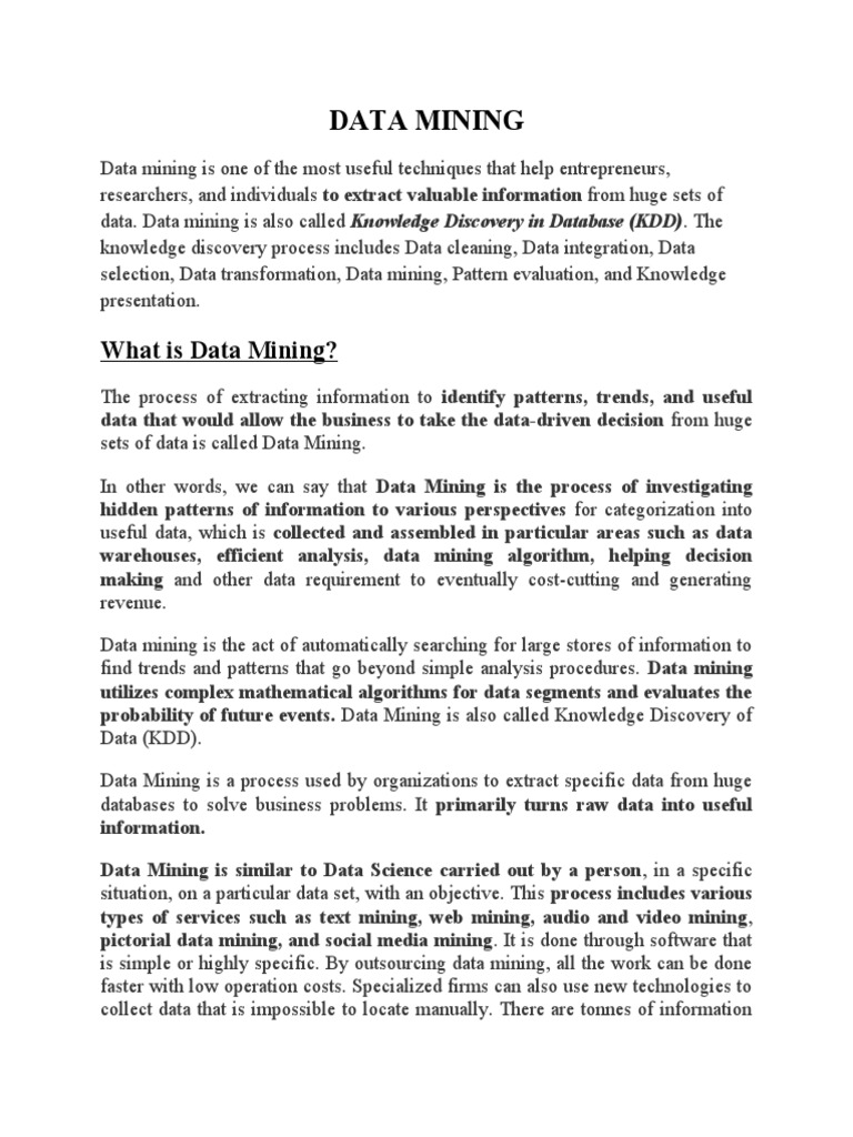 Data Mining Techniques and Applications | PDF | Data Mining | Data