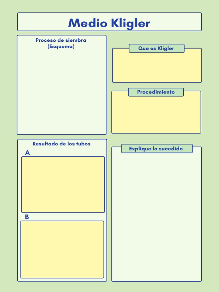 Medio Kligler: Que Es Kligler Proceso de Siembra (Esquema) | PDF