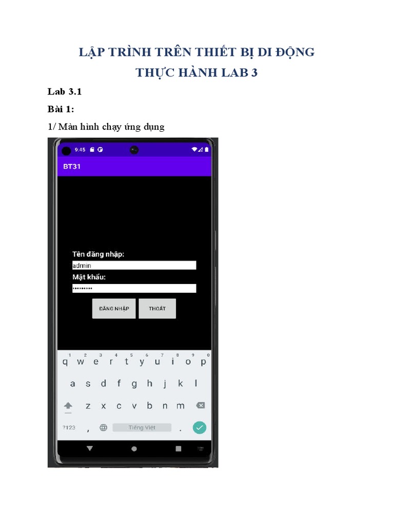 21DH113425 - Nguyen Phuoc An | PDF | Android (Operating System) | Computing