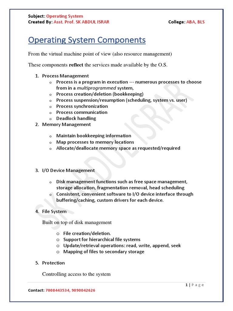 Operating System MCA BPUT Unit-2 | PDF | Process (Computing) | Operating System