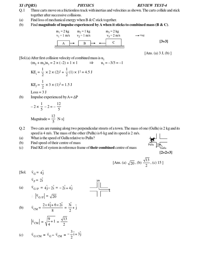 PHYSICS-17-09 - 11th (PQRS) | PDF | Rotation Around A Fixed Axis | Space