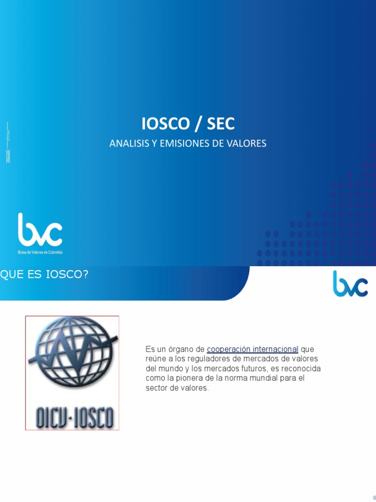 Presentacion Iosco - Sec | PDF | Economias