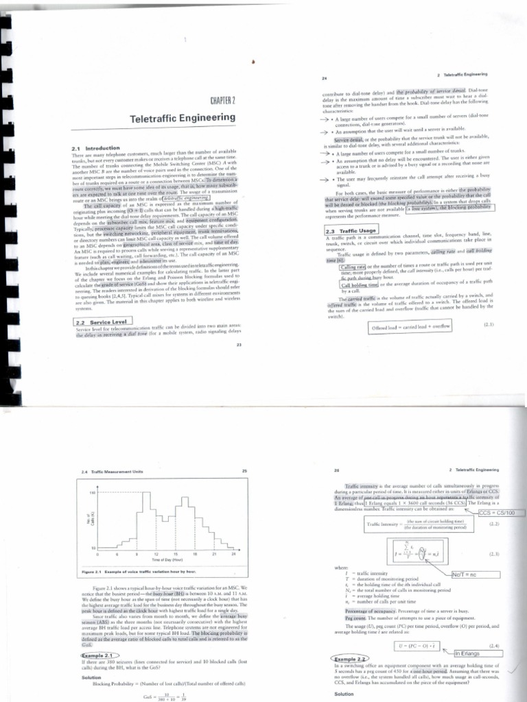Teletraffic Engineering | PDF