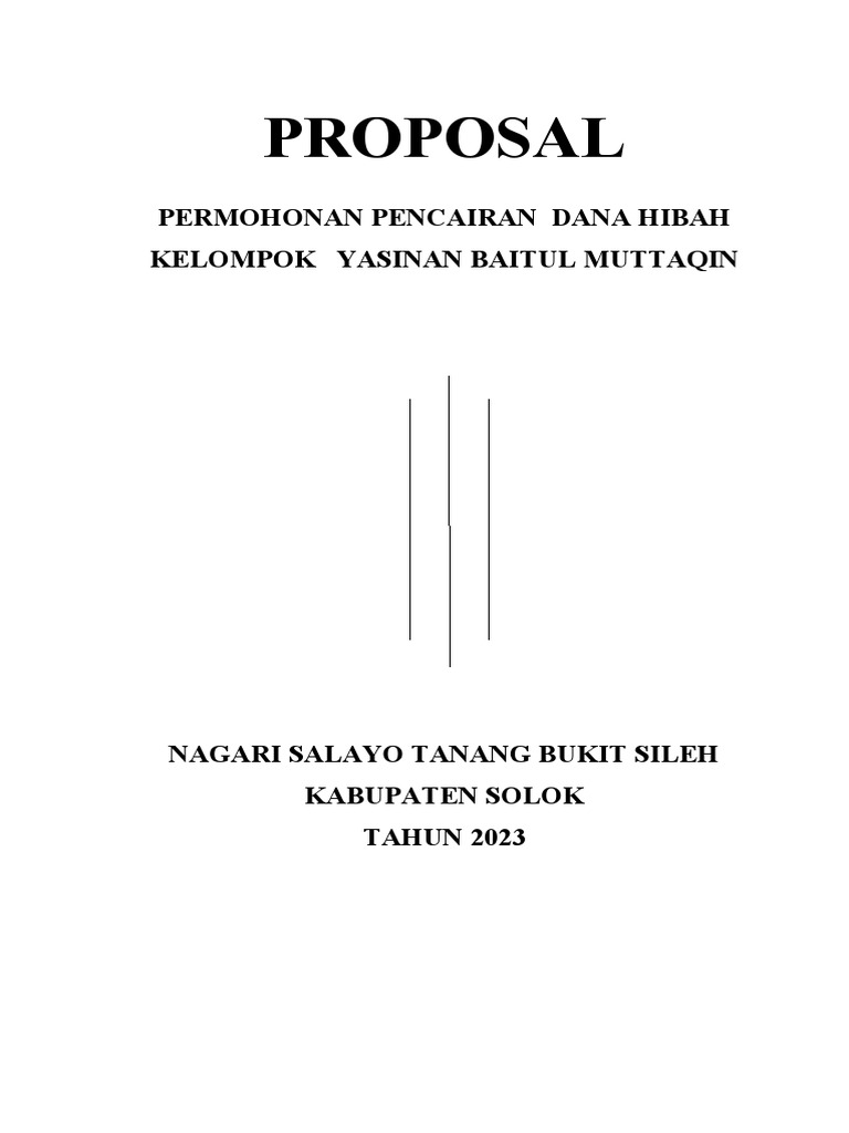 FILE Proposal Pencairan Kelompok Yasin | PDF