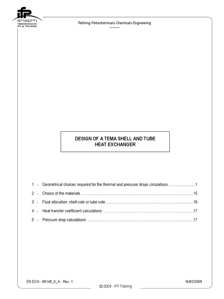 09 Design of A Tema Shell | PDF | Pipe (Fluid Conveyance) | Stainless Steel