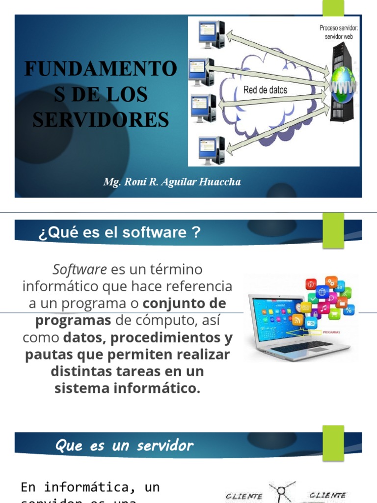1 Fundamentos de Servidores | PDF | Servidor (Computación) | Bases de datos